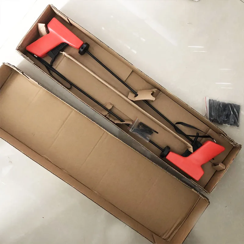 Spinning Different Sizes Red Fluff Collector Fluff Gun Roller Picker ...