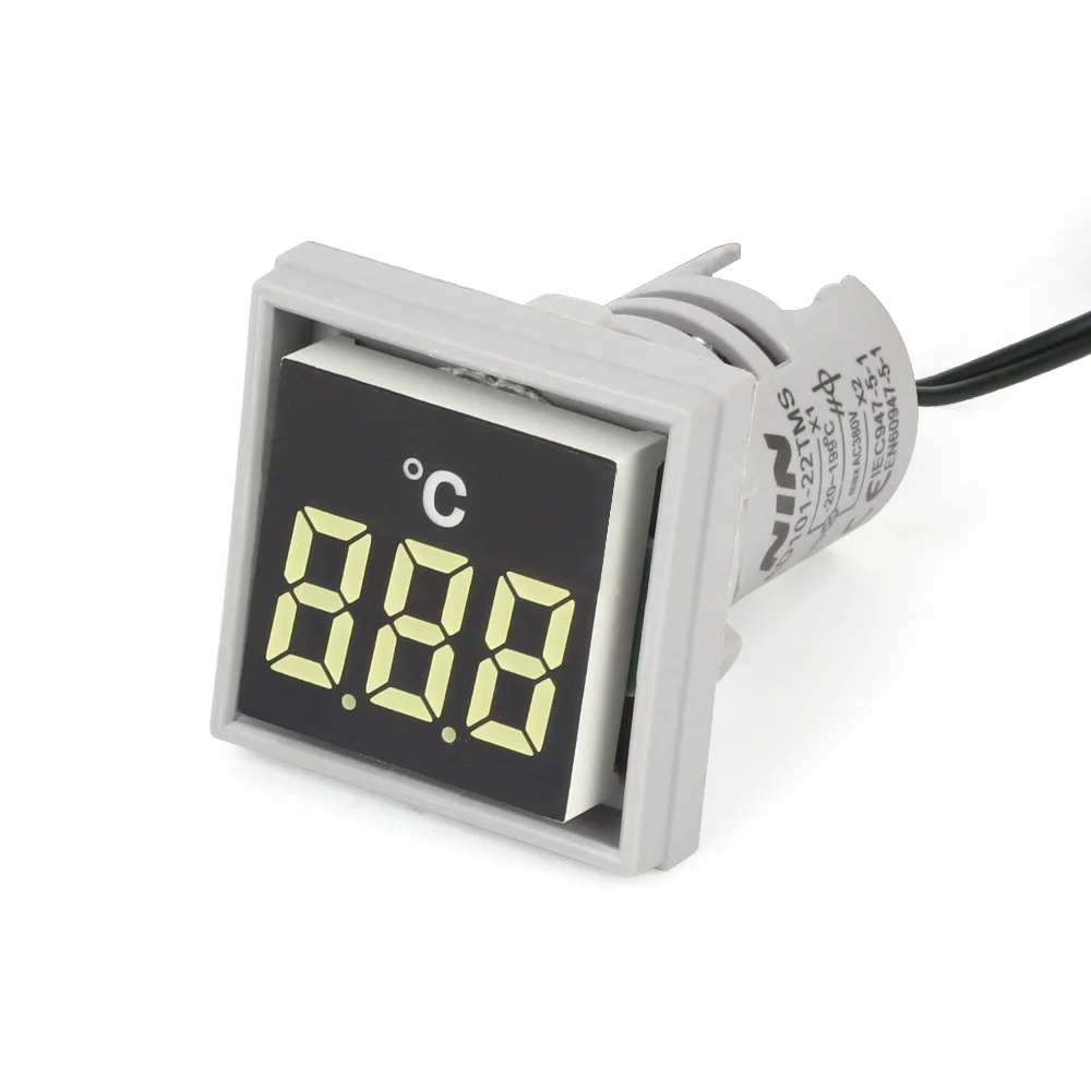 Nin White Digital 12v Temperature Meter Thermometer - Buy Temperature ...