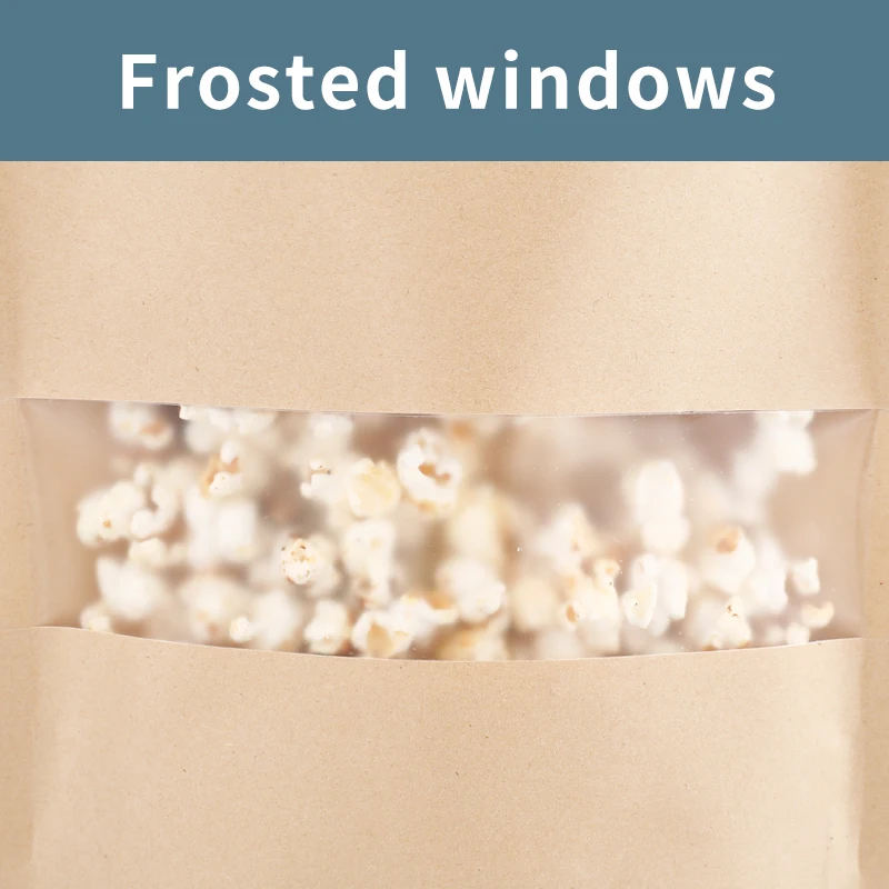 Kraft Paper Self Sealing Paper Bag,Window Opening,Tea Packaging Bag ...