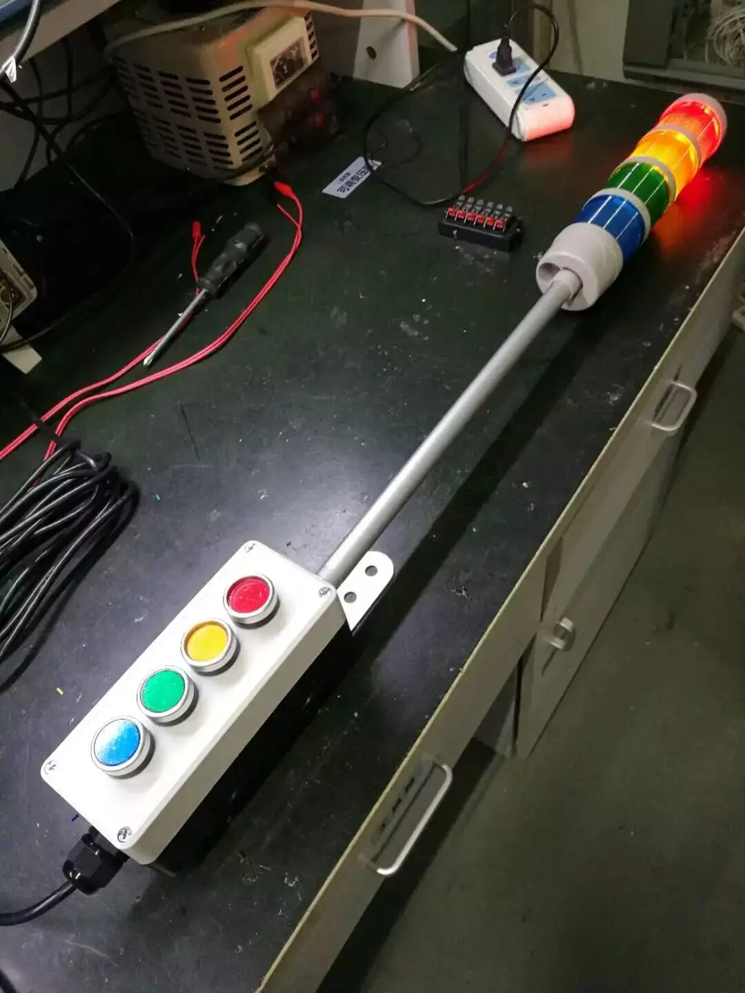 ONN-M4F Andon-Light Stack Light Tower with 5 Buttons