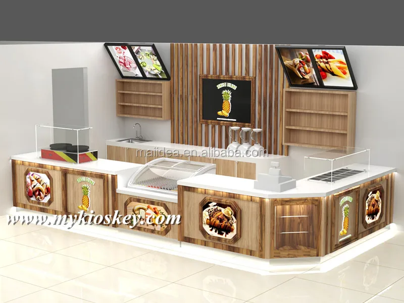 Centro Comercial Kiosco De Comida Rápida Para Jugo De Fruta Kiosco Bar ...