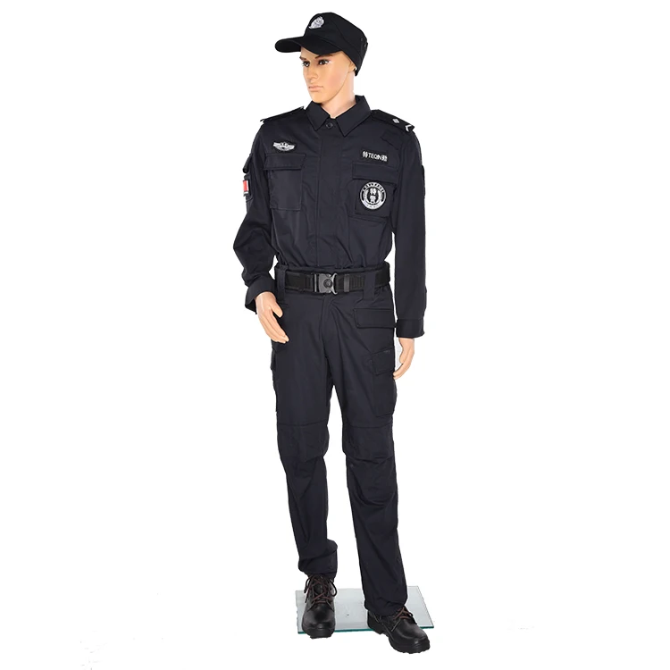 High Quality Long Sleeve Custom Security Officer Guard Uniform Security ...