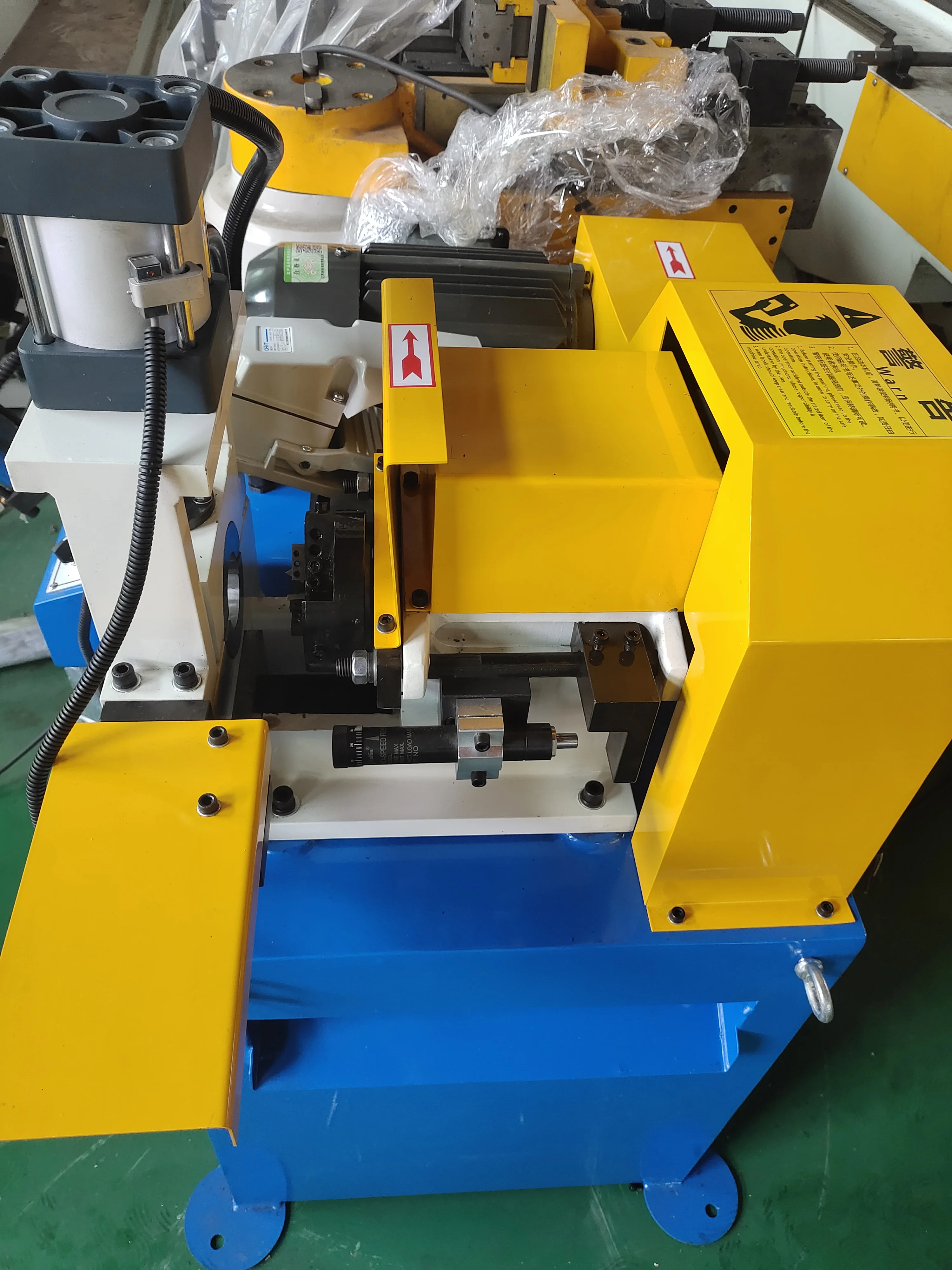 80 Semi-Automatic Metal Pipe Rod Thread Bolt Chamfering Machine