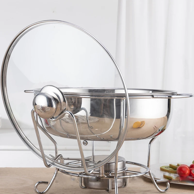 Fts Round Food Warmer Dishes Stainless Steel Set Brass Modern Cheap ...