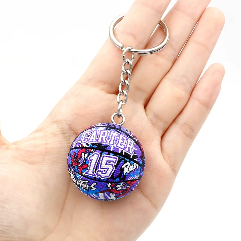 Basketball Keychain Mini 3d Basketball Gift Accessories Basket Net Key ...
