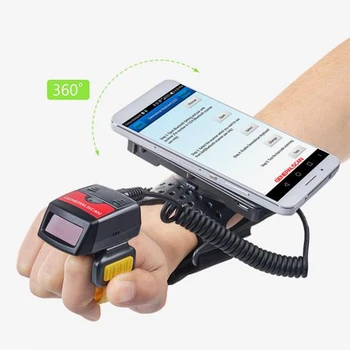 Generalscan Wrist Mounted Barcode Scanner With Display Finger Barcode ...