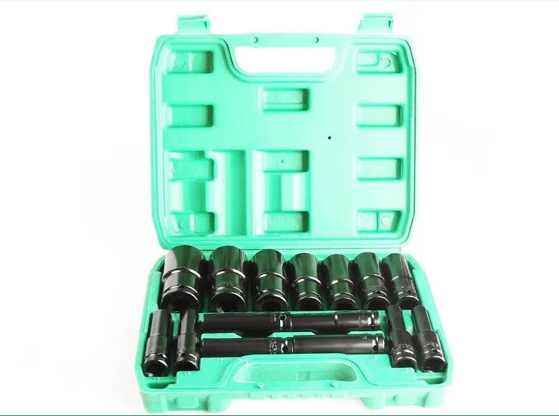 Electric Garage Wrench Socket Kit Black Oxide Torque Sockets 1/2 Drive ...