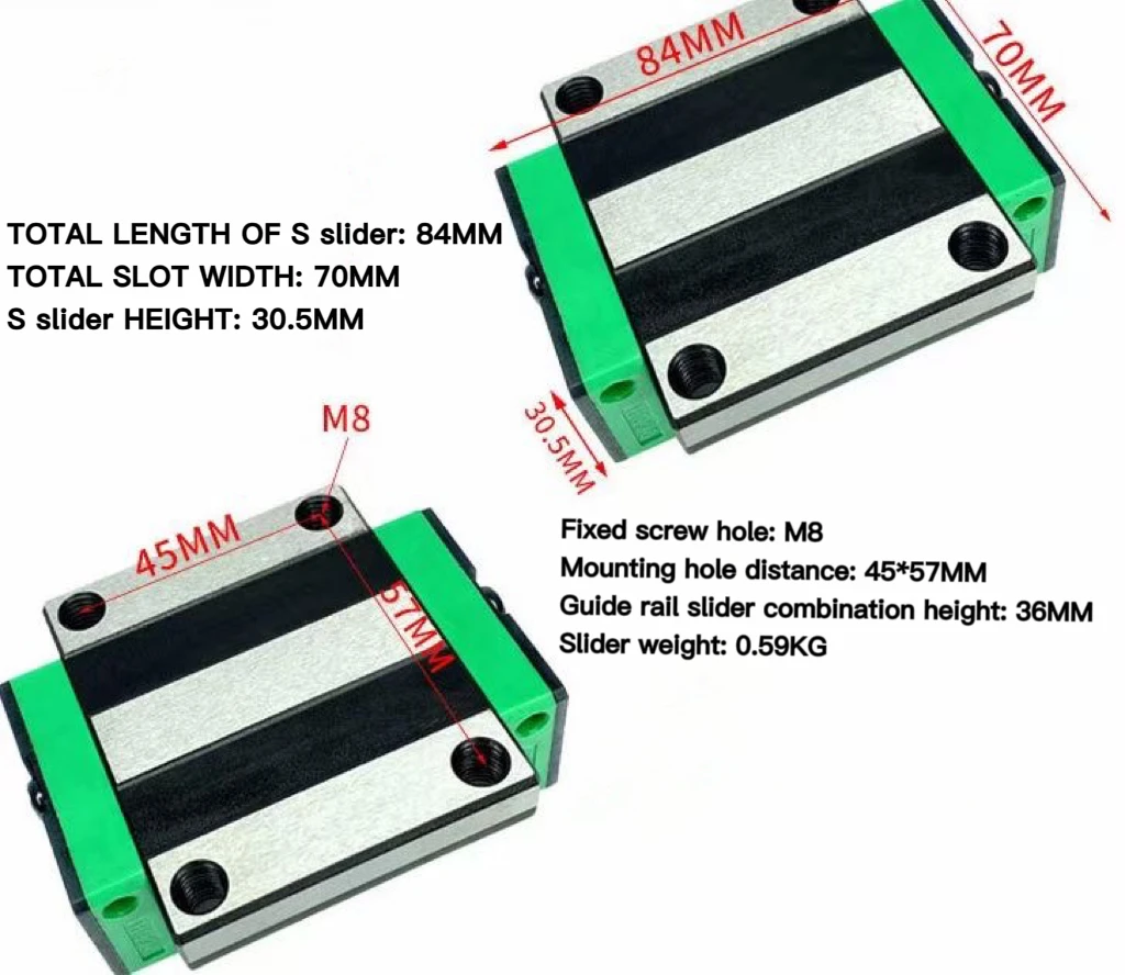 Linear Slider Guide Block Bearing Linear Rail Hgh30ca Hgh35ca Hgh35ha Hgh45ca Hgh45ha For Linear ...