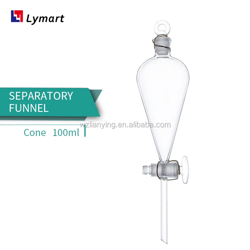 100ml Lab Glasswares Conical Separatory Funnel - Buy Separatory Funnel ...