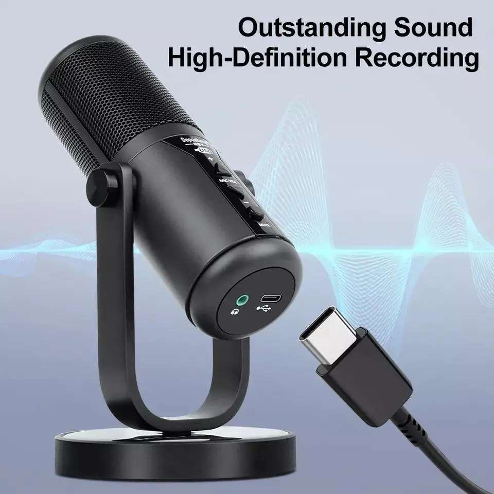 Depusheng K12 USB Desktop Condenser Microphone for Gaming