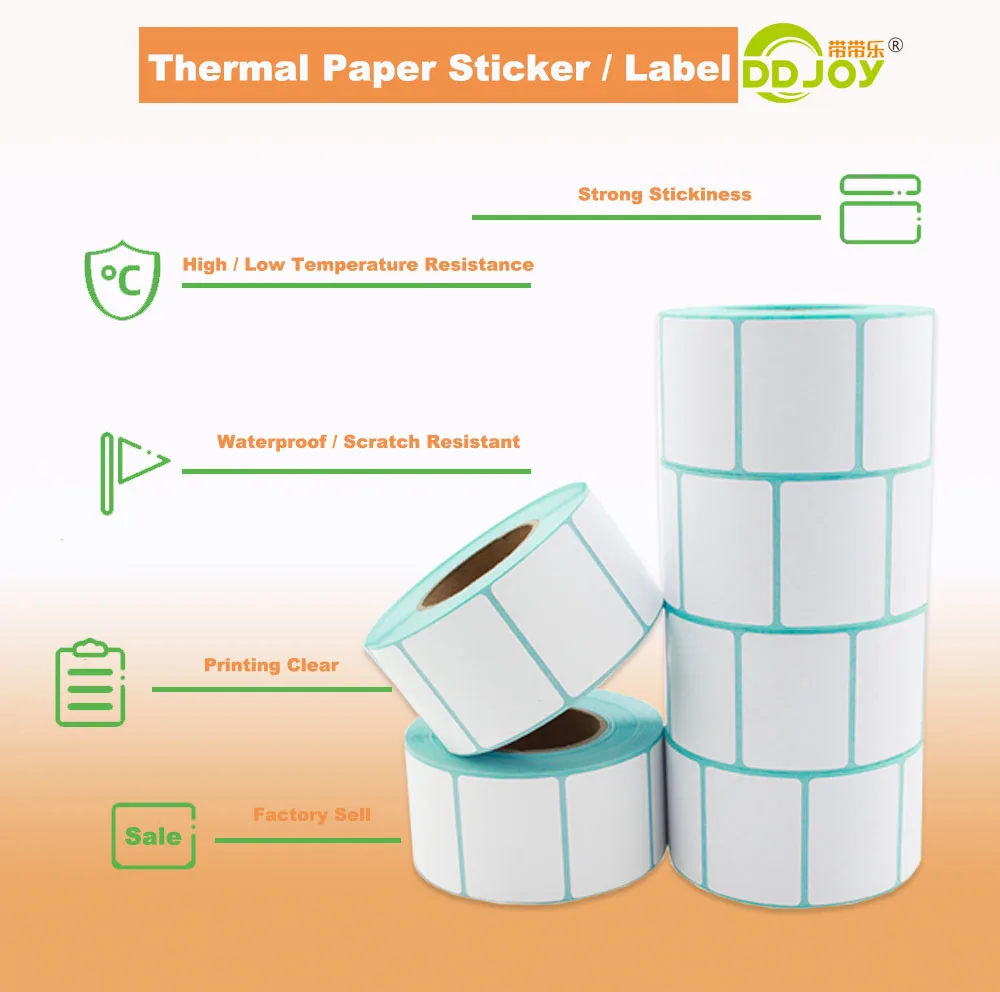 Direct Thermal Label Barcode Sticker,Address Perforated & Compatible ...