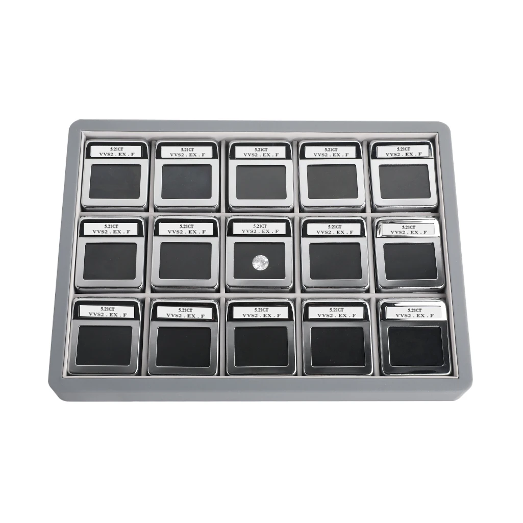Exquisite Diamond Display Box Tray Set Dk21671-15c High Quality Jewelry ...
