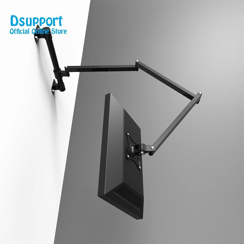 Wall Mount Ultra Long Arm Monitor Support Full Motion Monitor Holder ...