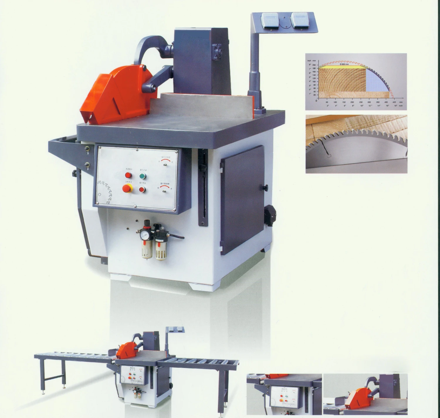 Pneumatic Woodworking Circular Saw - Efficient Cutting