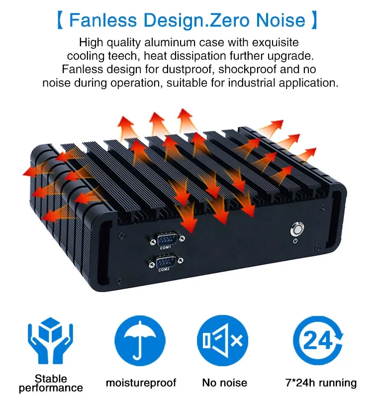 3855u Fanless Compact Industrial Pc With 4 Poe Multi Lan Gpio 4g Sim Wifi Rugged Mini Itx Pc 9v ...
