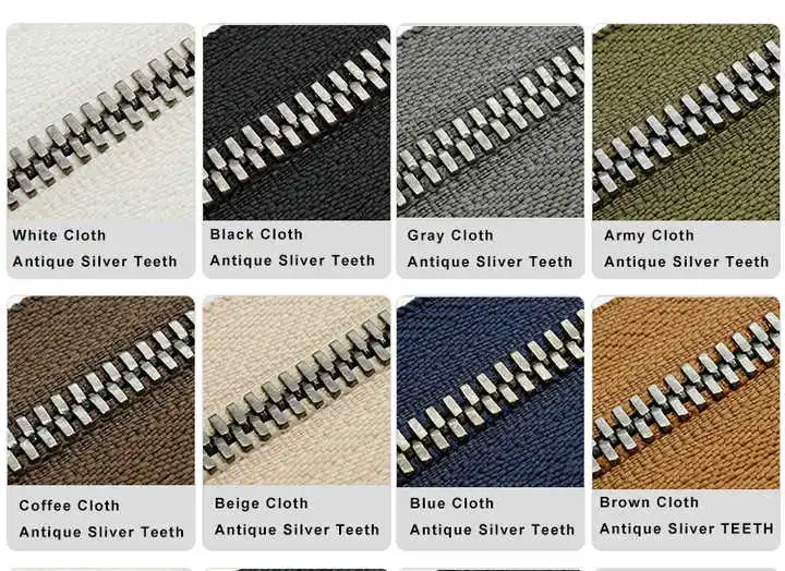 High Quality Riri Zipper Y Teeth Zips 3# 5# 8# Aluminium Y Teeth Metal ...