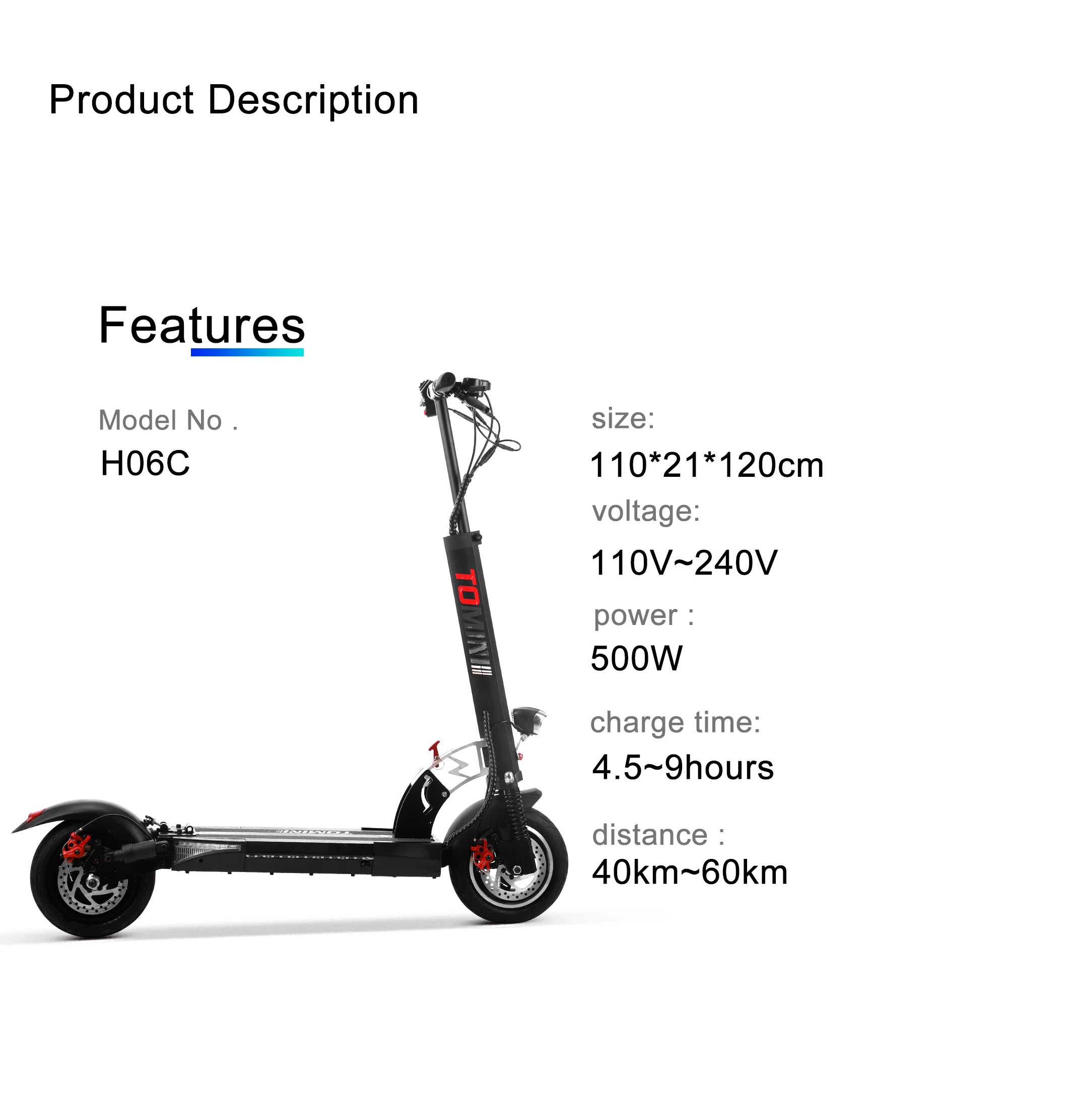 Tomini Mono Patin Electrico 40kmh - Electric Scooter Australia