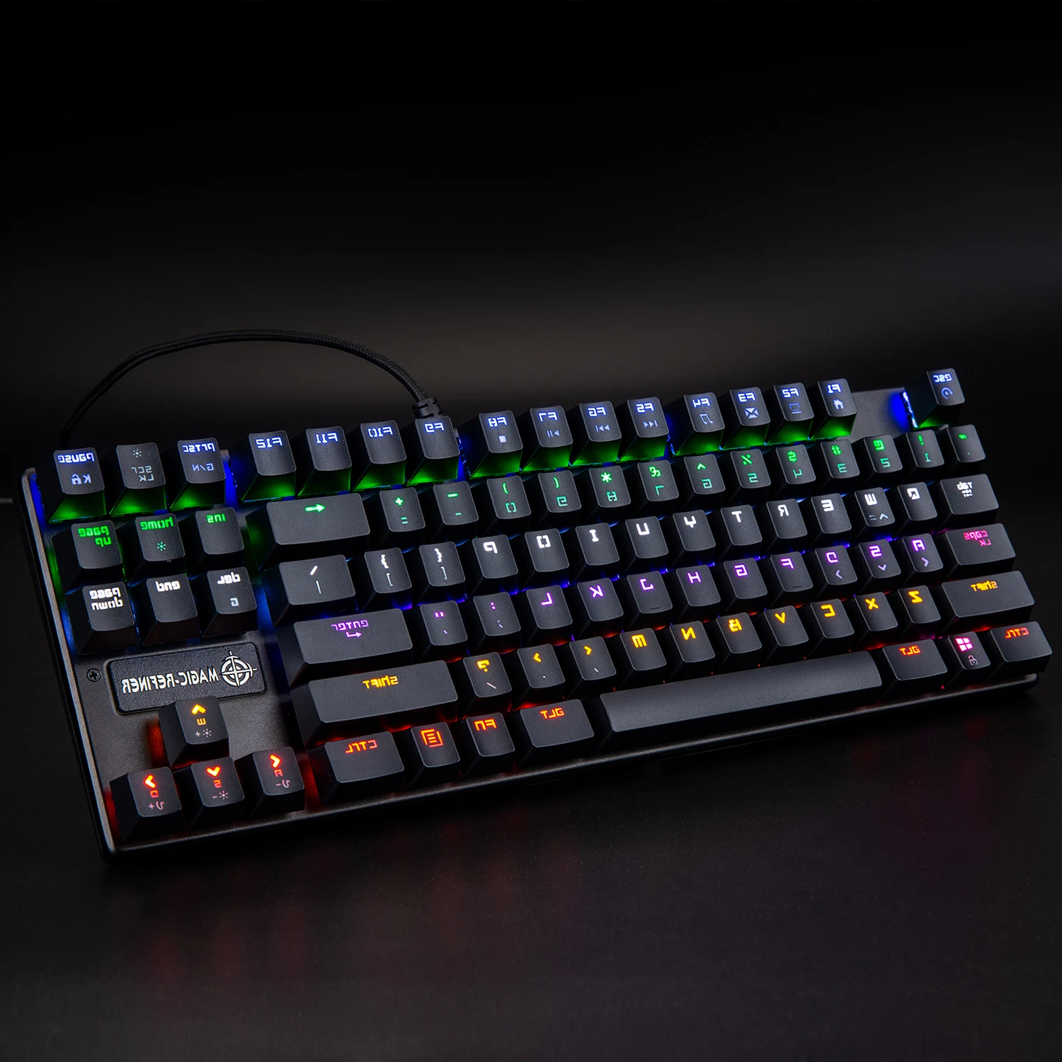 Magic-refiner 1506 Ergonomics Design 87 Keys Mechanical Gaming Keyboard ...