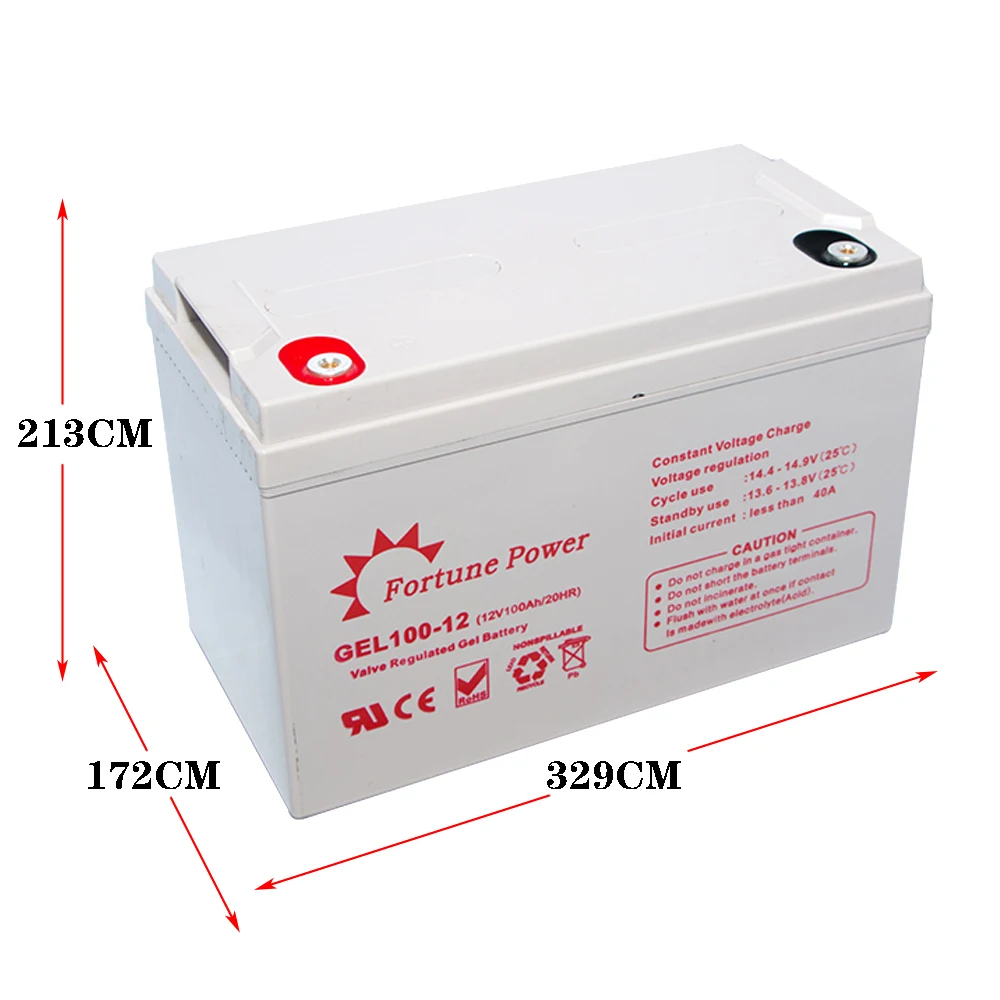 Fortune Power 12V 100ah Solar Battery - Reliable Energy Storage