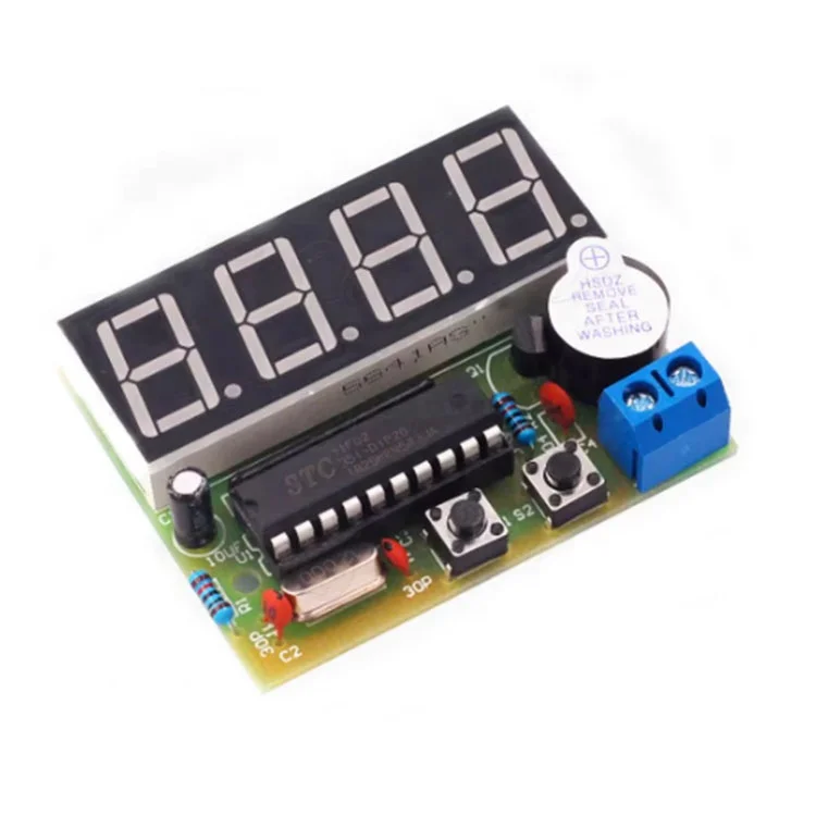 4 bit digital electronic clock microcontroller digital clock DIY ...