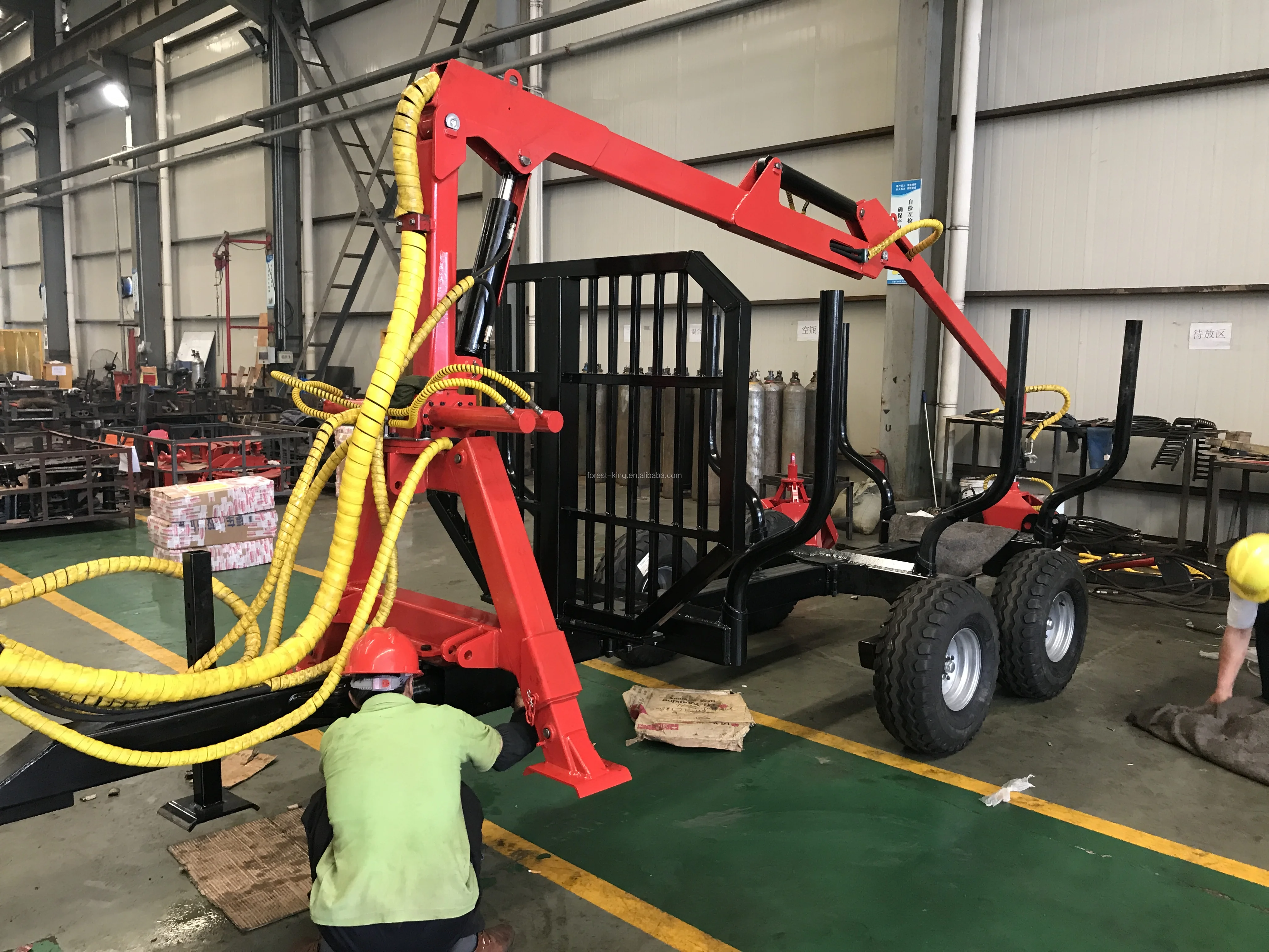 Rima Pto Log Loader Trailer Rt06 Farm Trailer Tractor Timber Trailer ...