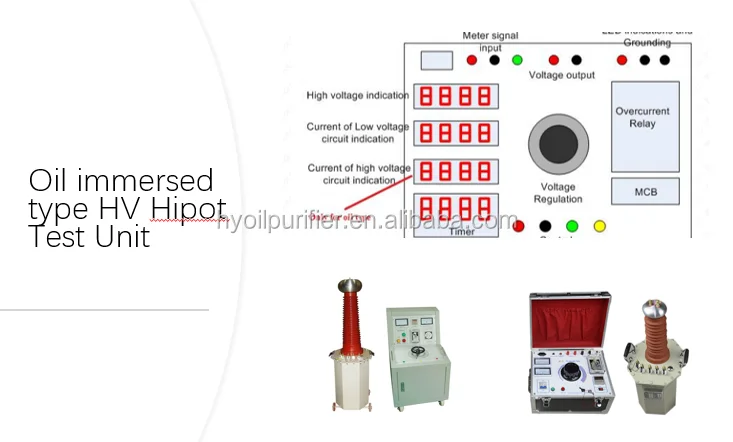 Ac Dc Oil Immersed Hv Hipot Test Device / Hv Hipot Withstand Voltage ...