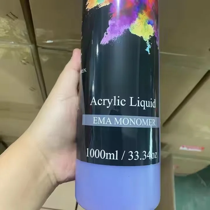 1L 1000ml Professional Good Quality Nail Acrylic Powder Liquid EMA MMA ...