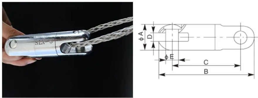 30KN Steel Cable Pulling Swivel Connector - Durable & Efficient