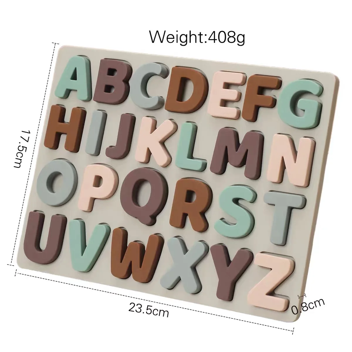 Silicone Alphabet Puzzle,Abc Alphabet Puzzle Board For Early Learning ...