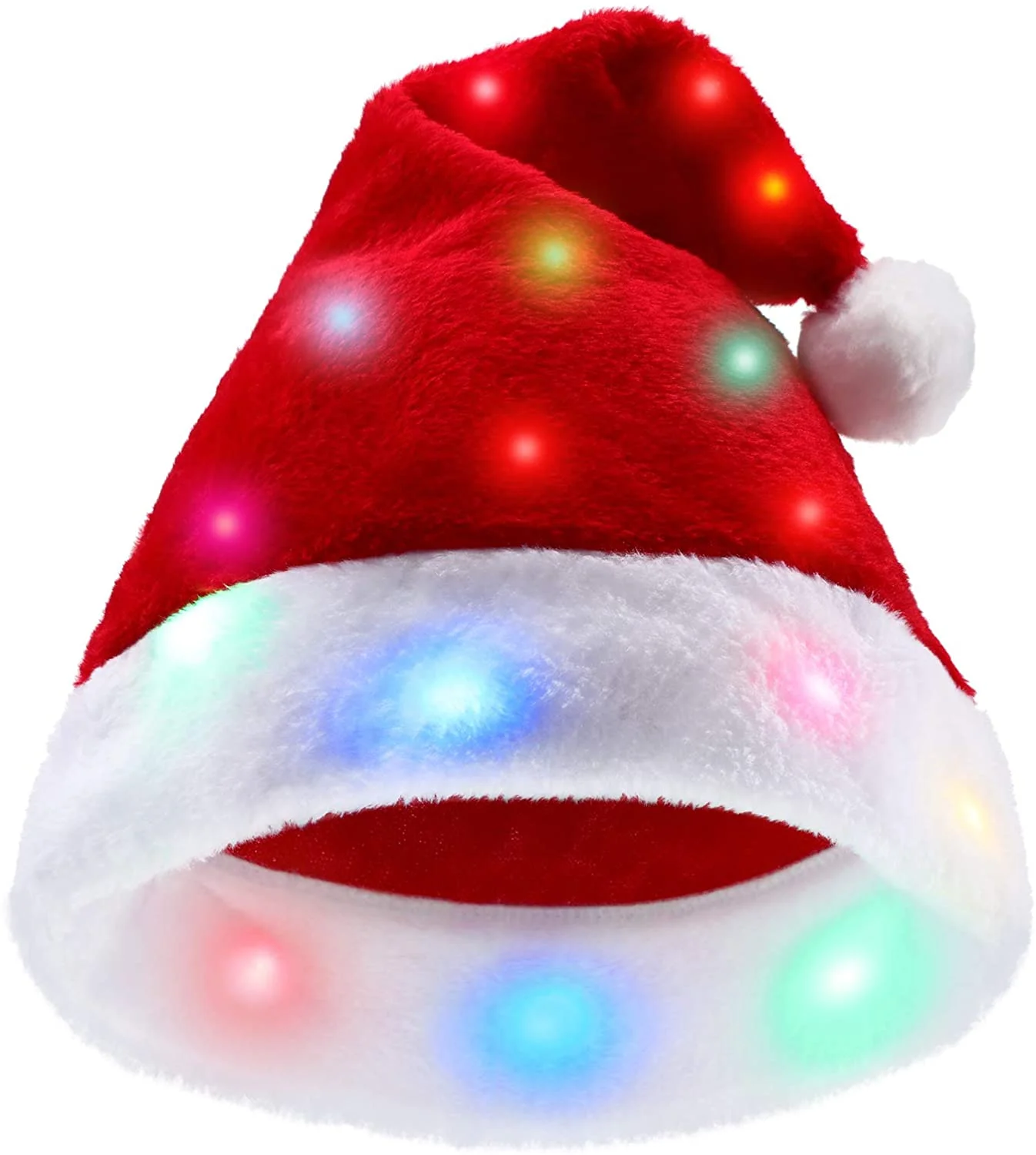 New Products 2025 DMX Programmable Led Christmas Hat Santa Claus ...