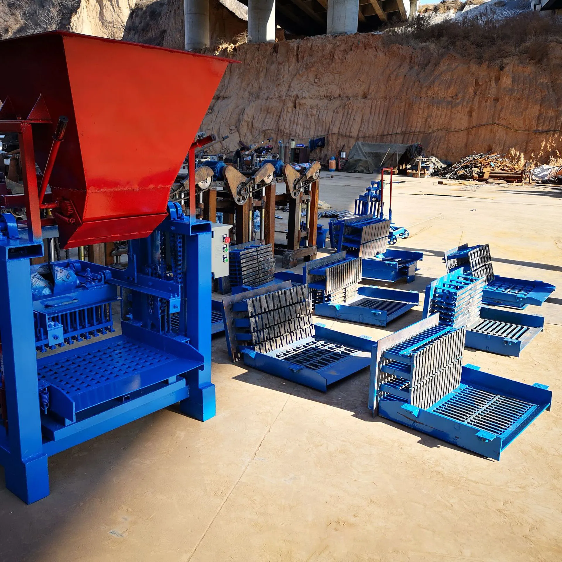 Sand Block Brick Making Machine Qt4-35 Brick Moulding Machines In ...