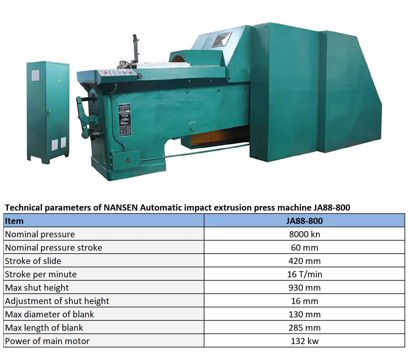 Aluminum Slug Impact Extrusion - Efficient Punching Machine