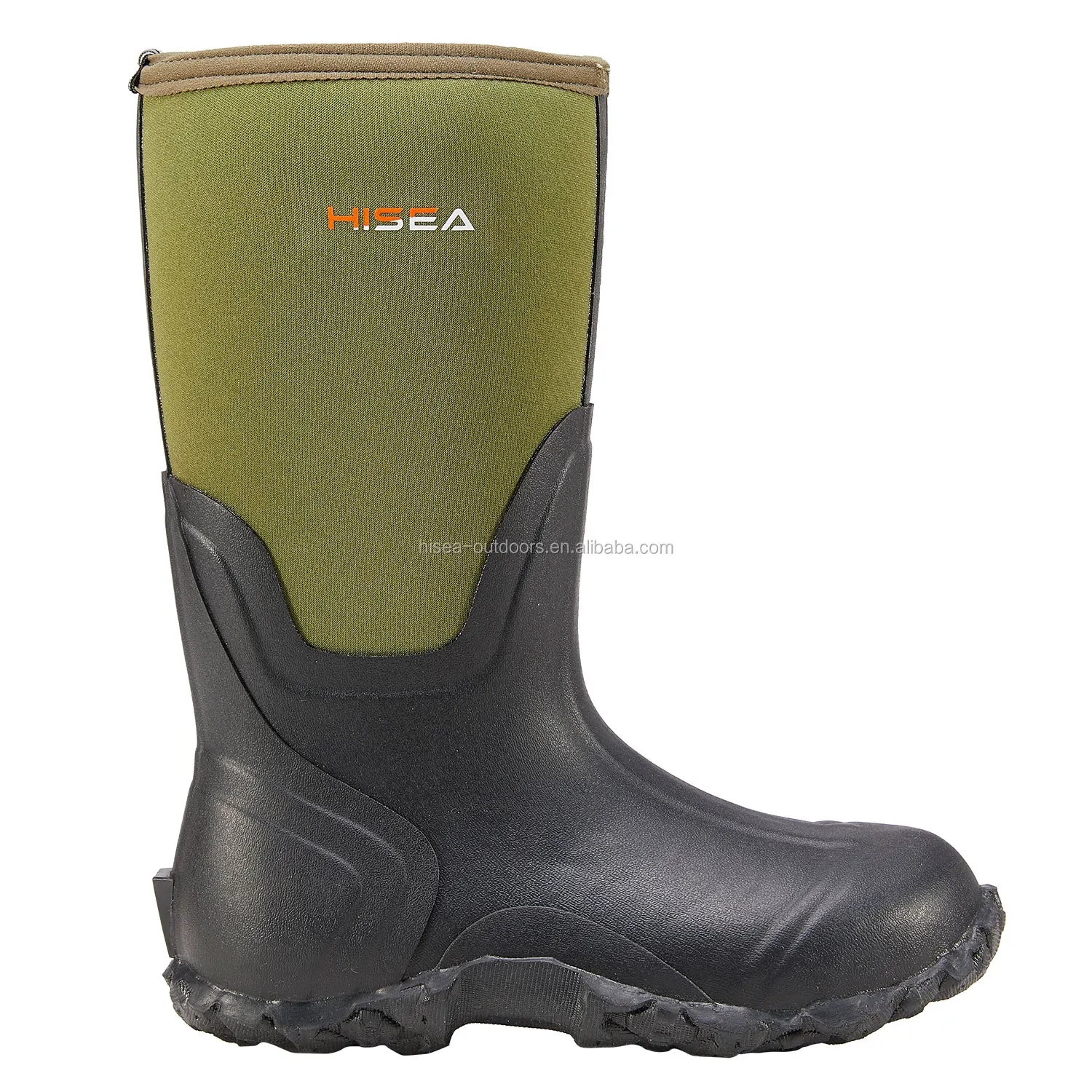 Men's Mid-Calf Rubber Work Boots - Waterproof & Insulated