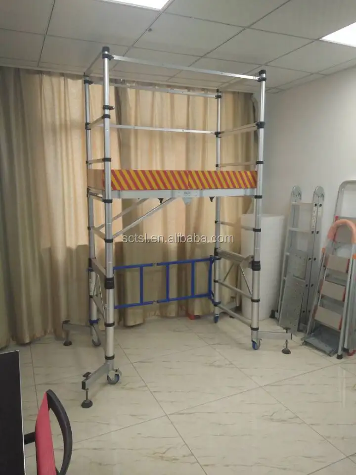 Aluminum Telescopic Ladder Scaffolding - Durable & Versatile