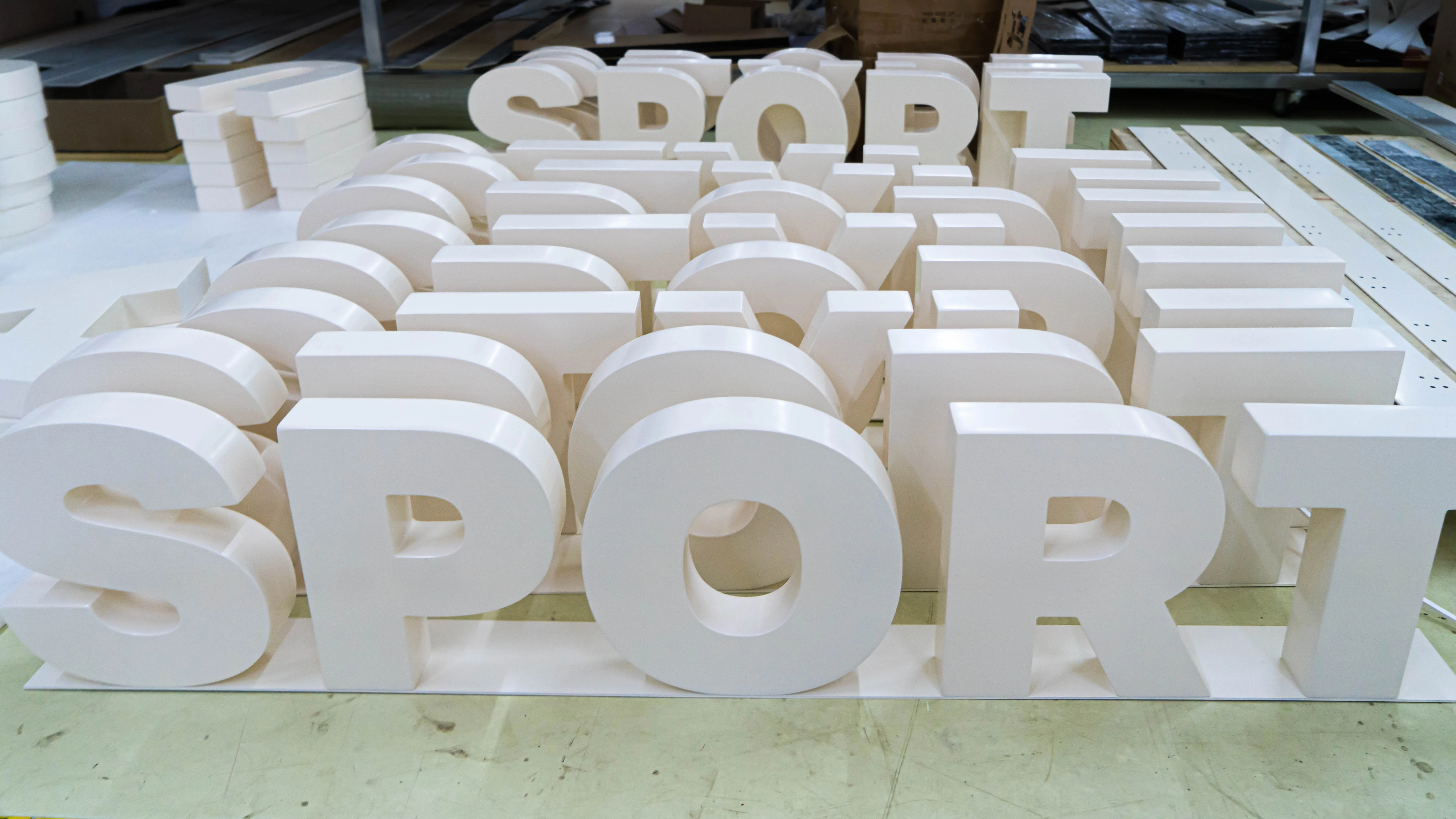 Natural White Finish Polystyrene Letter Pvc Sign Letters - Buy Pvc Sign ...