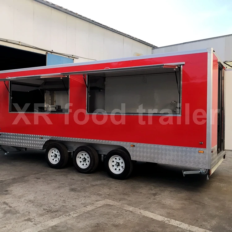 Small Order Accepted Food Fryer Truck Trailer With Stove Griddle ...