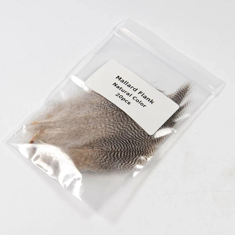 Natural Barred Mallard Duck Flank Feathers Wild Goose Hair For Fly ...