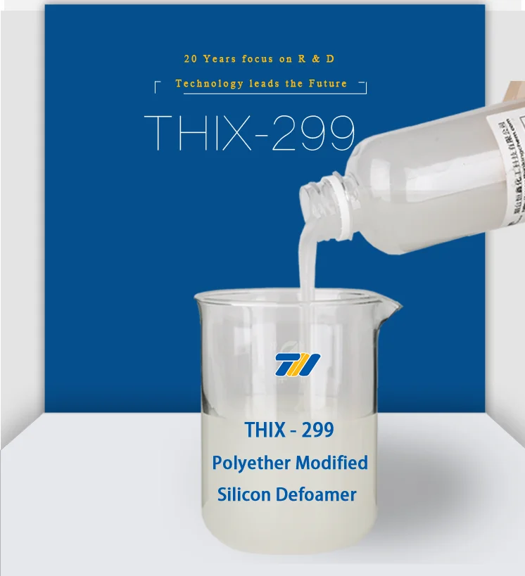 POLYETHER MODIFIED SILICONE INDUSTRIAL DEFOAMER THIX-299 CHINA ORIGIN ...