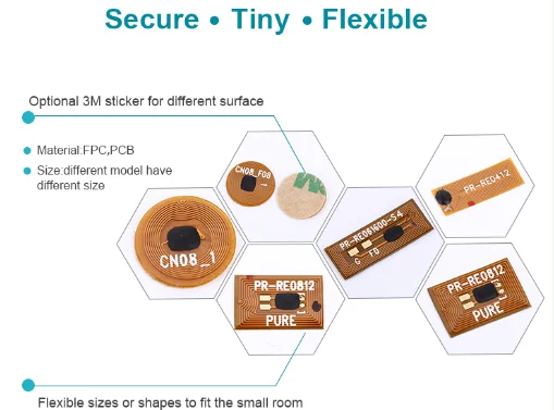 High Temperature Resistant FPC/PCB RFID NFC Tags