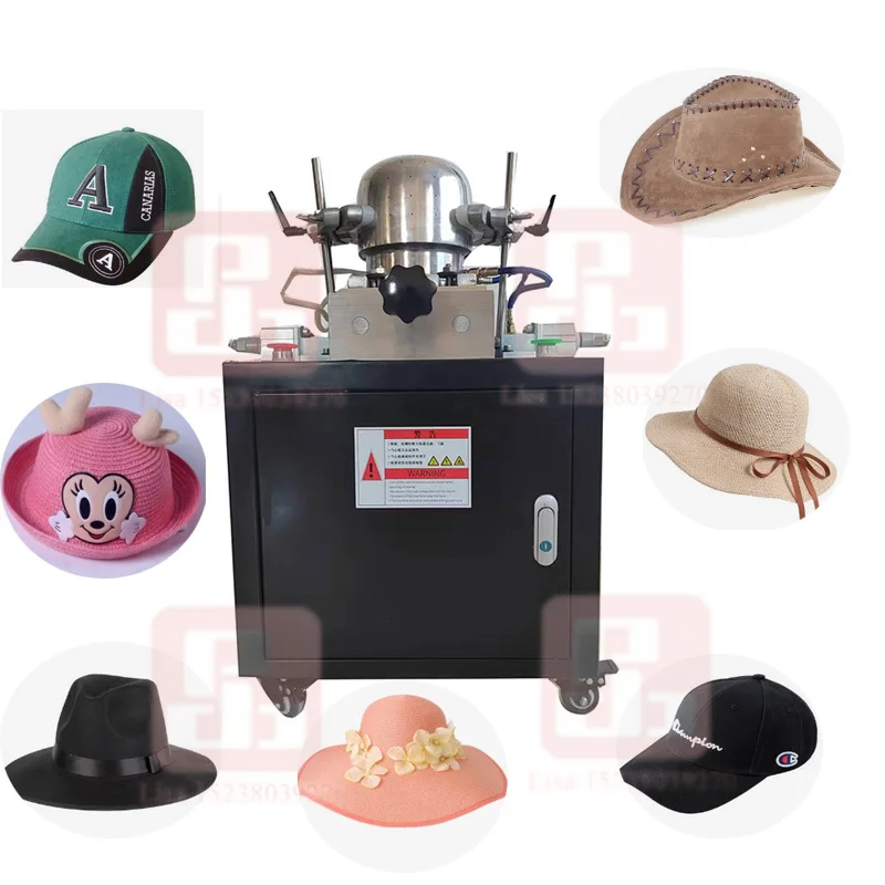 Automatic Baseball Hat Ironing Machine - Two Heads Cap Making Machine