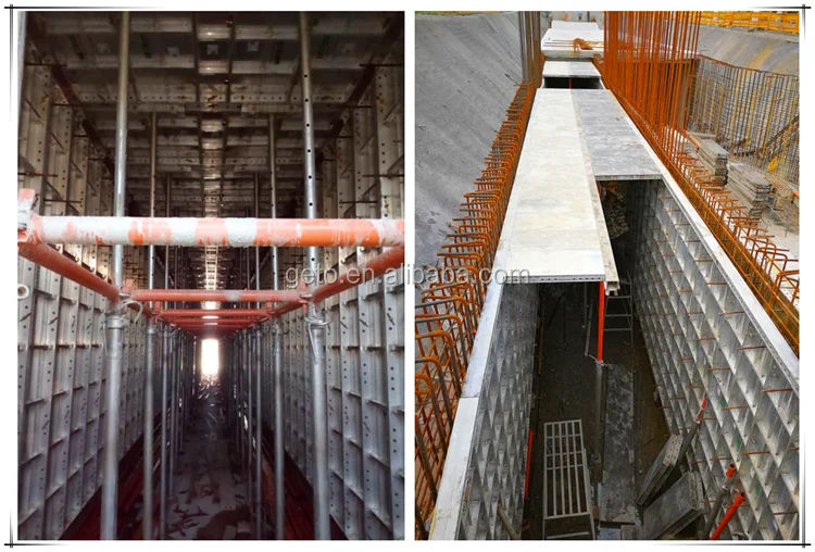 Box Curve Traveler Aluminium Tunnel Formwork System for Municipal Projects