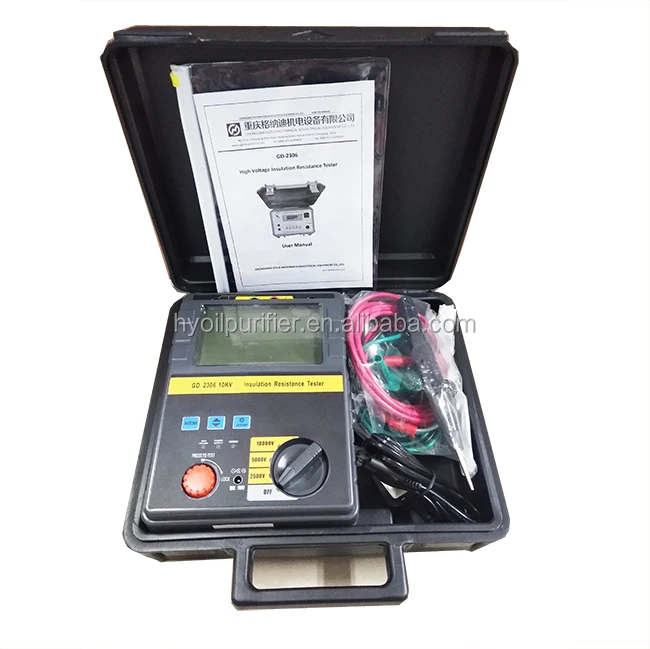 Digital High Voltage Electrical Equipment Unit Insulation Resistance ...