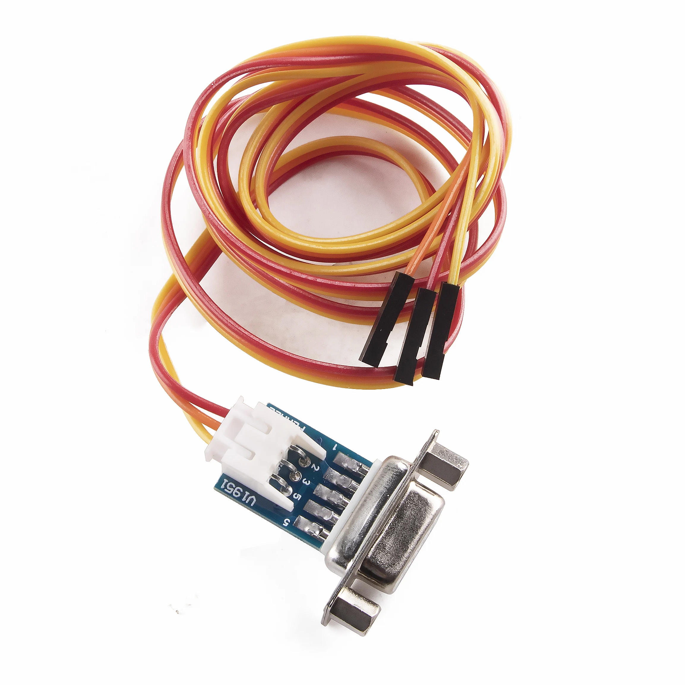 Db9 Female Rs232 Serial Adapter Converter To 3 Pin 3p 2.54mm Dupont ...