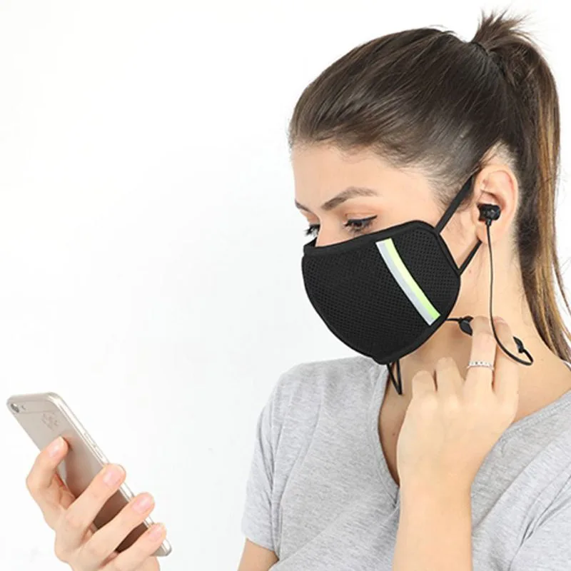 Masks With Microphone Bluetooth Earphone Earbuds Smart Electronic Mask ...