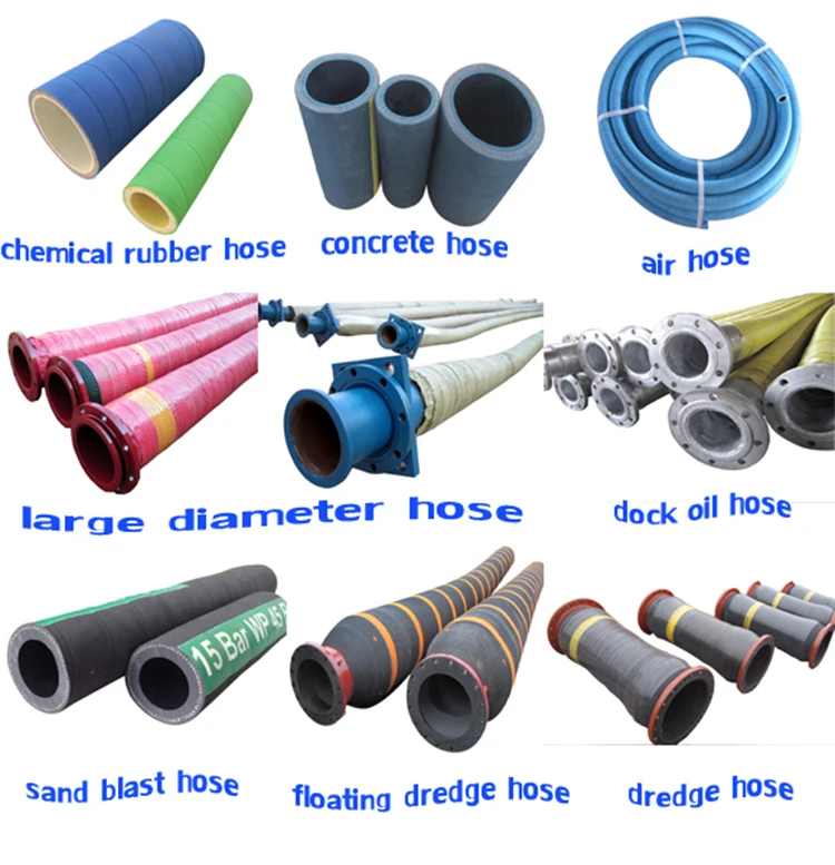 4 Inch Rubber Hose/ Hydraulic Flexible Rubber Hose/ Water Suction Hose ...