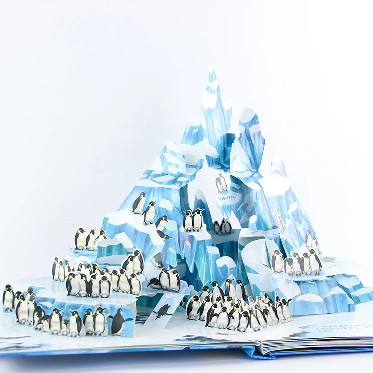 Custom Kid English Pop up Educational 3D Story Books