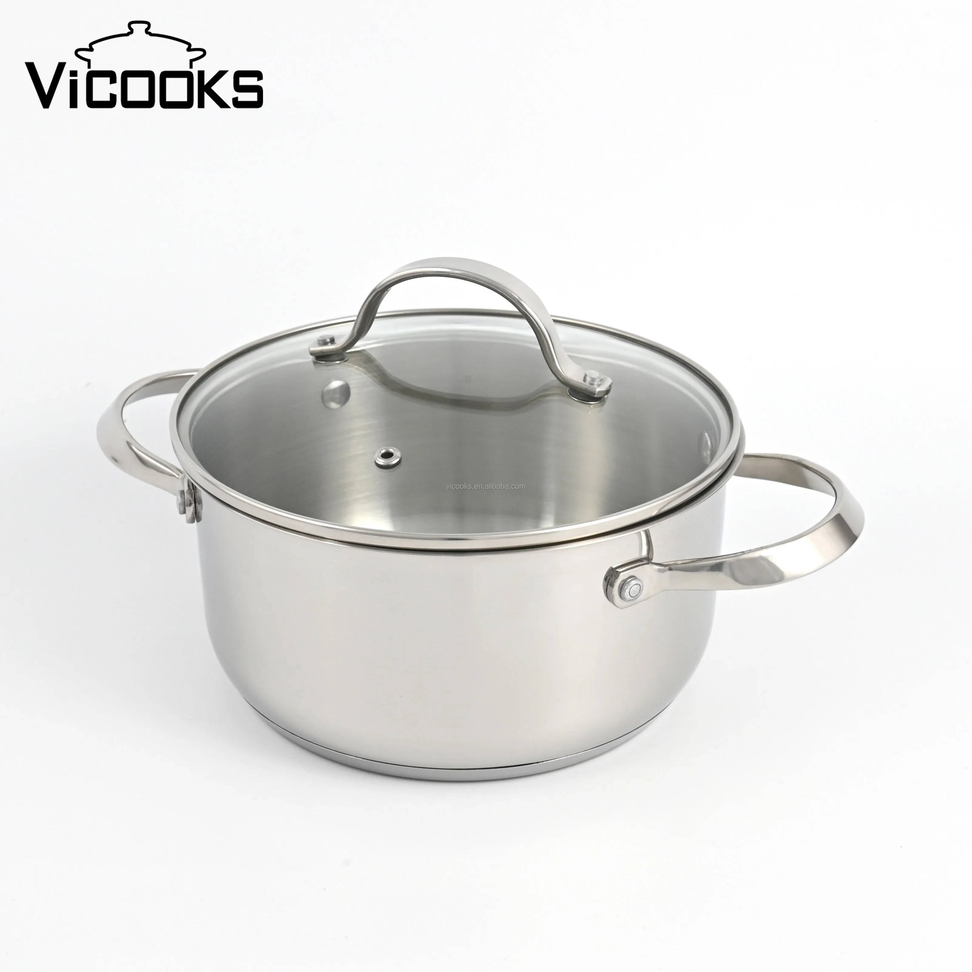 Stainless Steel Casserole 5 Layers Capsuled Bottom For All Cooktops ...