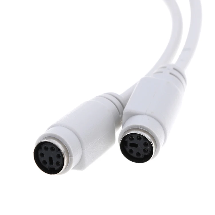 Motherboard Ps2 Ps/2 Splitter Adapter Cable 6pin Mini Din Male To 2 ...