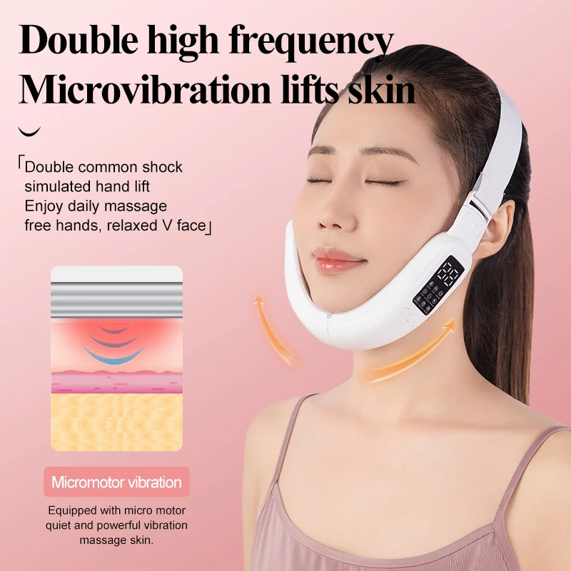 V Shape Multifunction Facial Massager Face Lifting Massager Led Ems ...