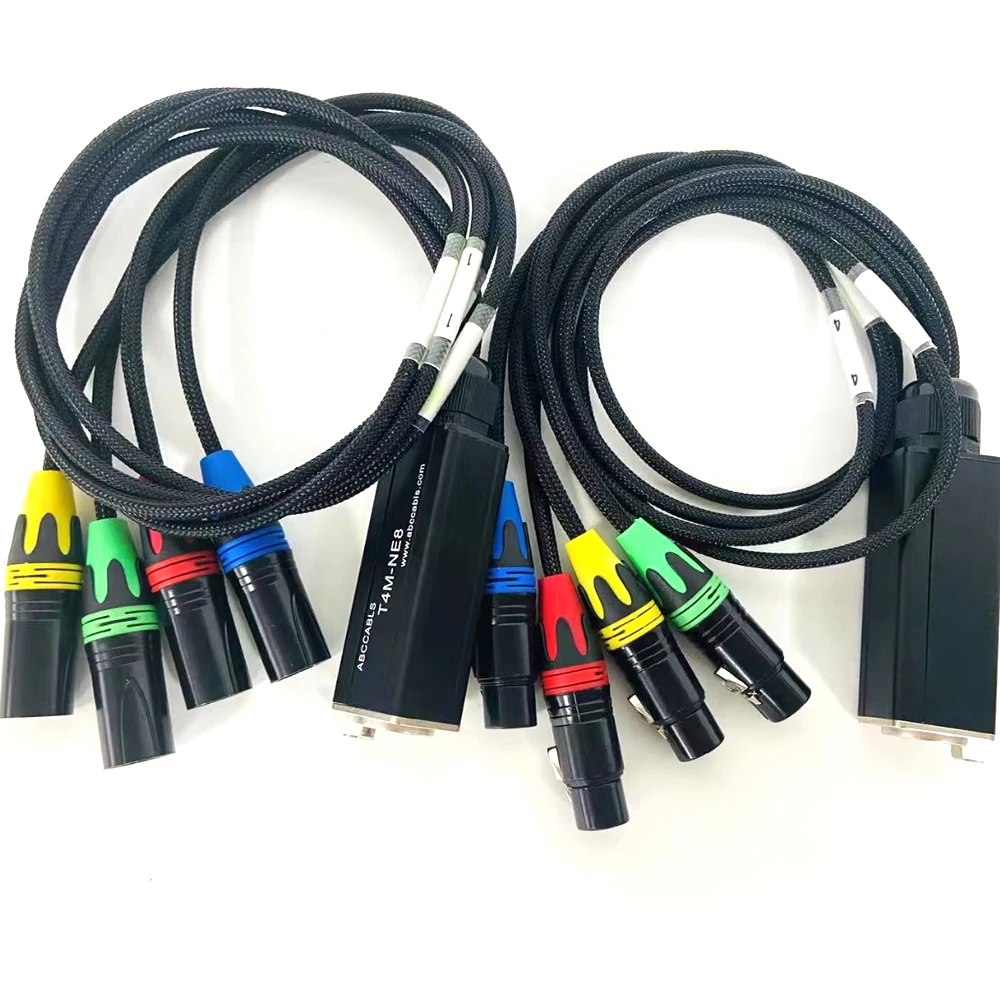 RJ45 Female Plug to 4 Channel 3 Pin XLR Male and Female Connector ...